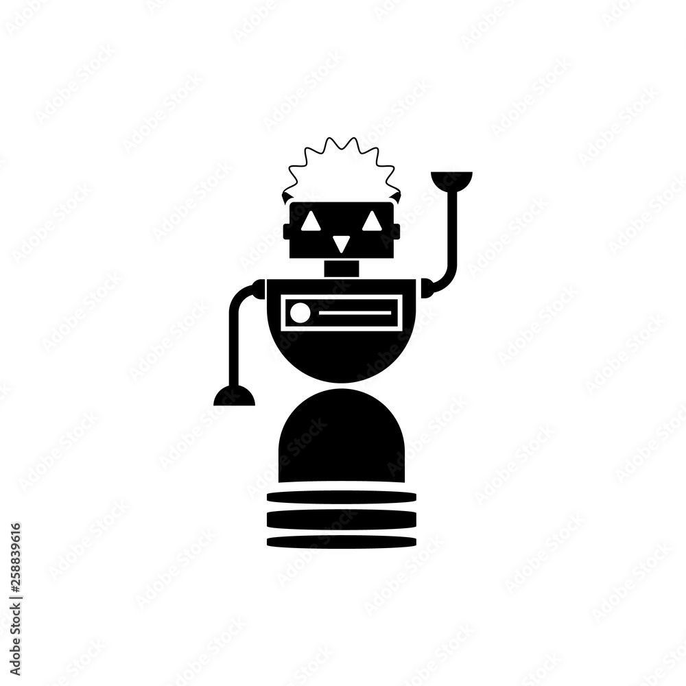 Robot, icon, technology. Element of minimalistic icon for mobile ...