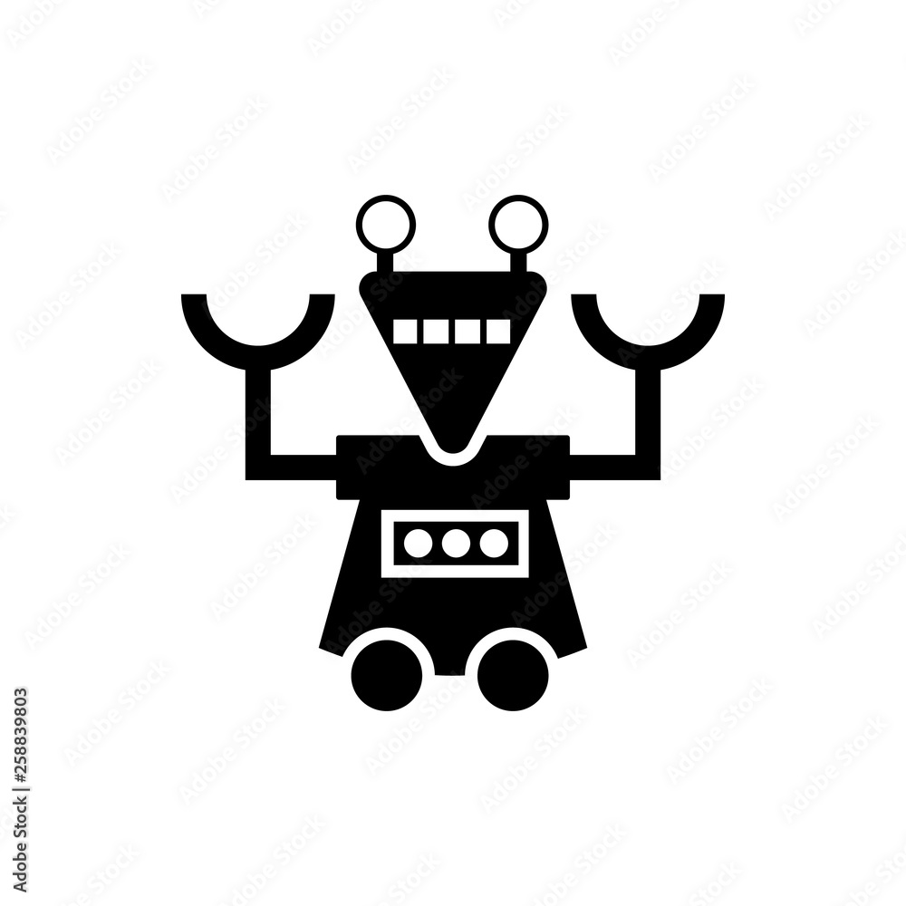 Robot, icon, technology. Element of minimalistic icon for mobile ...
