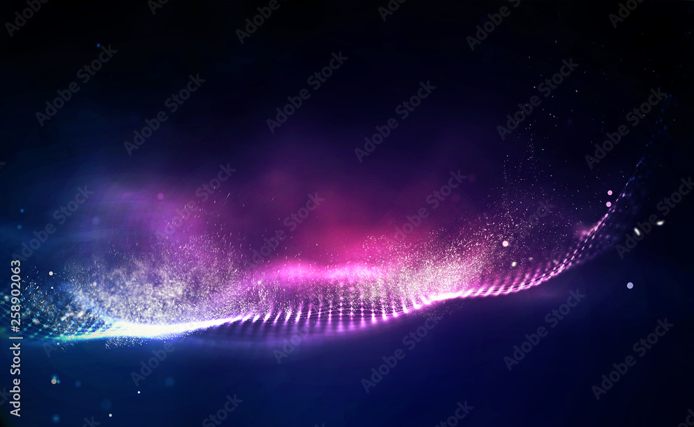 Music abstract background blue. Equalizer for music, showing sound ...