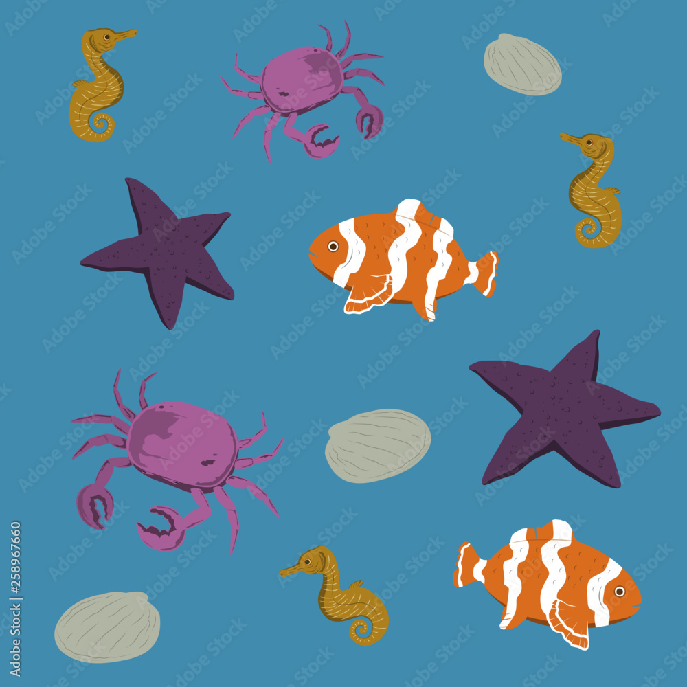 Textura de mar Stock Vector | Adobe Stock