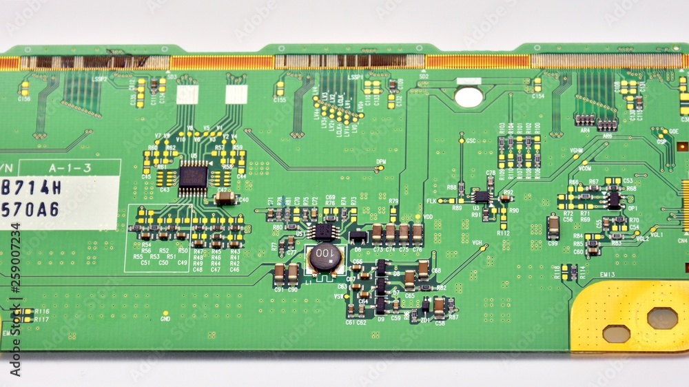 Placa electrónica de una pantalla lcd Stock Photo | Adobe Stock