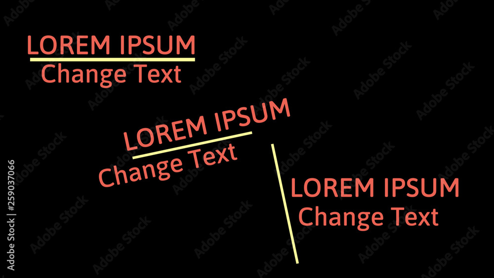 Sleek Shapes and Text Elements Title Stock Template | Adobe Stock