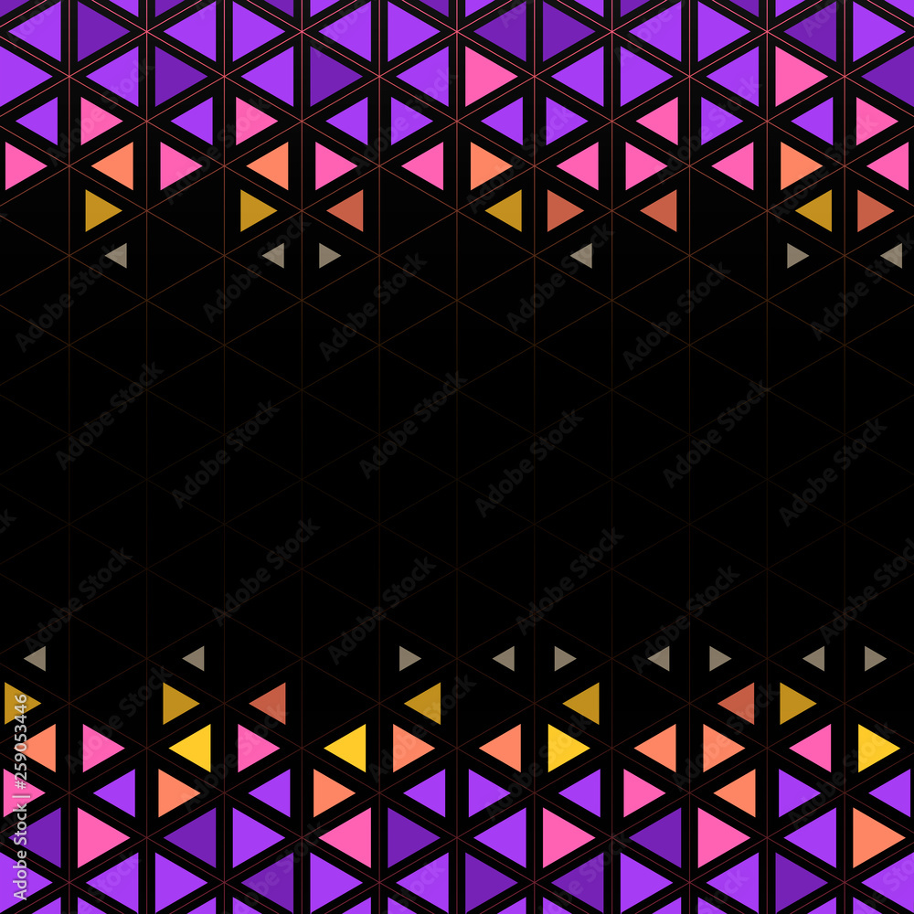 Colorful geometric triangle pattern Stock Vector | Adobe Stock