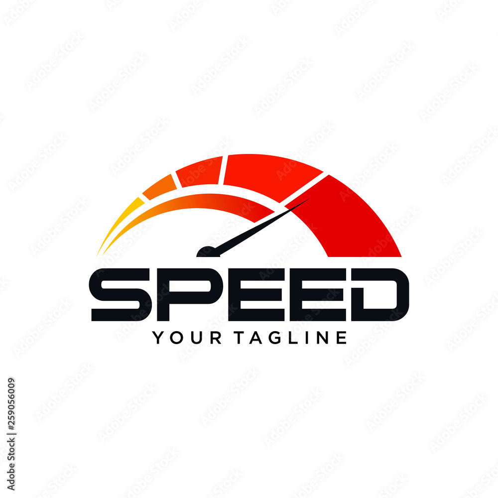 speed gauge logo Stock Vector | Adobe Stock