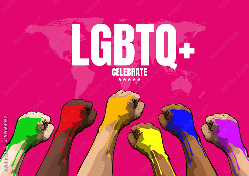 LGBTQ, Template Background, Vector Illustration. Stock Vector | Adobe Stock