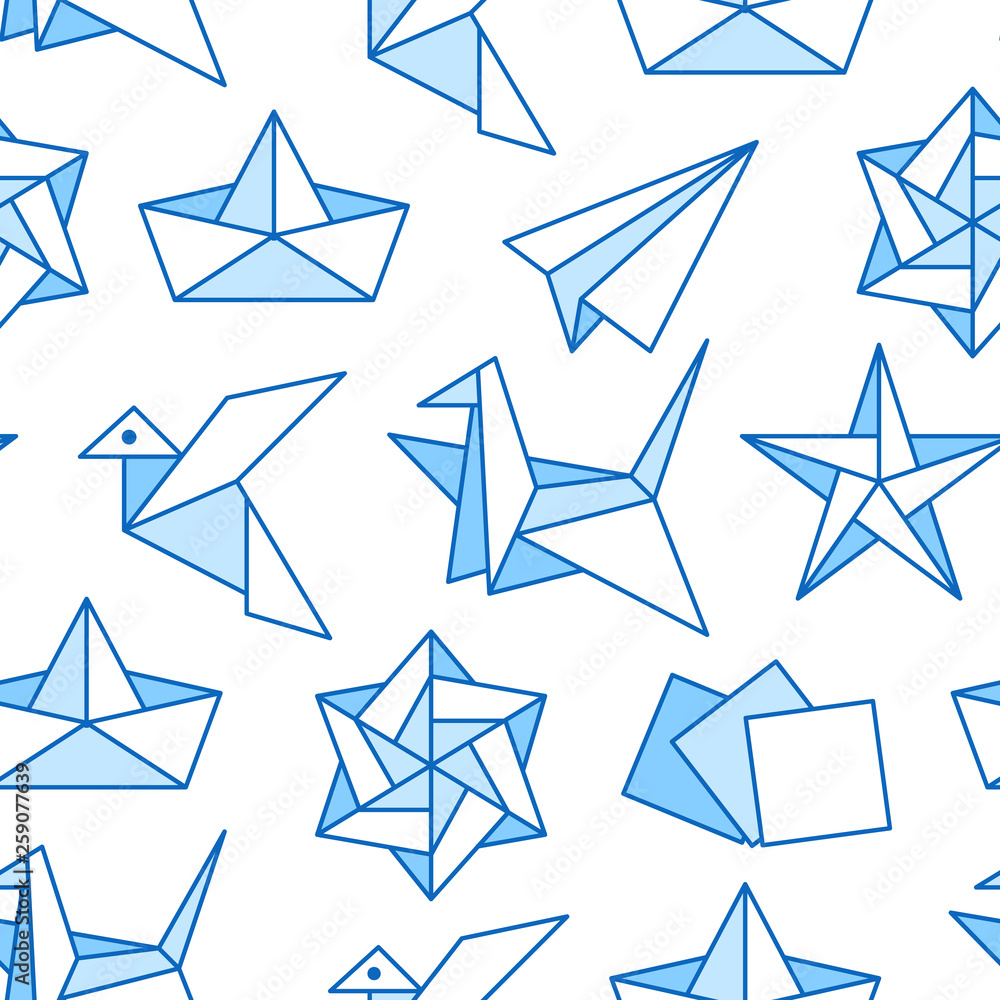 Flat Paper Crane