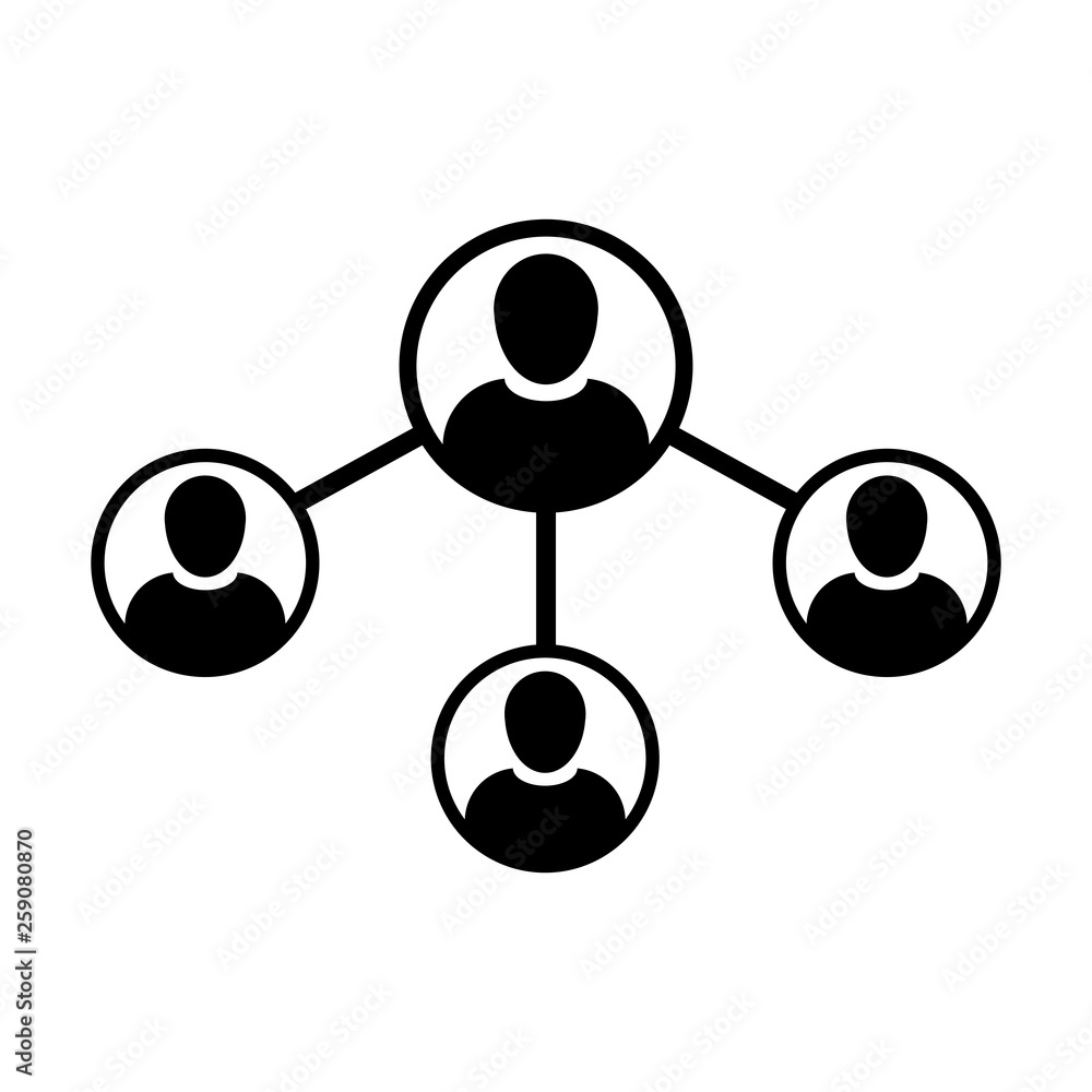 Client icon vector male group of persons symbol avatar for business ...