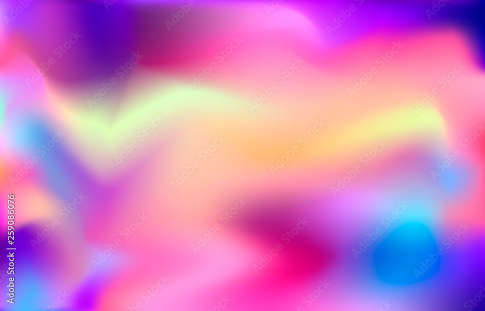 Holographic background. Colorful smooth gradient, hologram color Vector ...