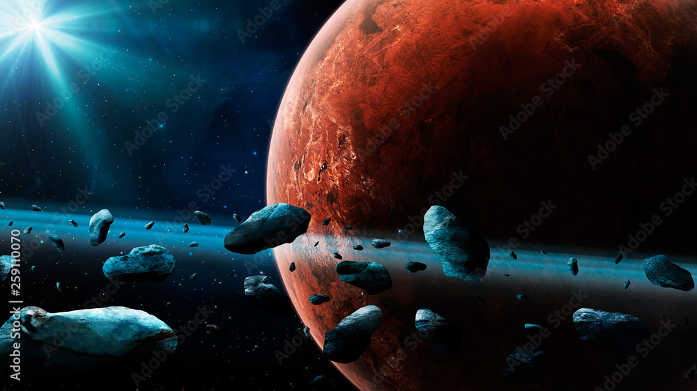 Planet Mars Rings