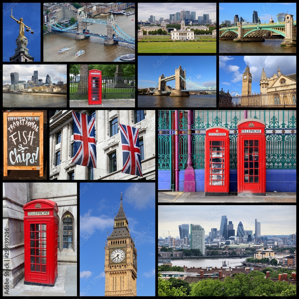 Poster London UK collage – Wall Art | UkPosters