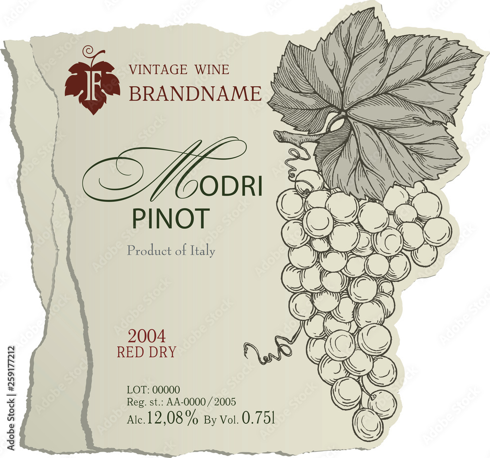 Vintage Wine Label Template