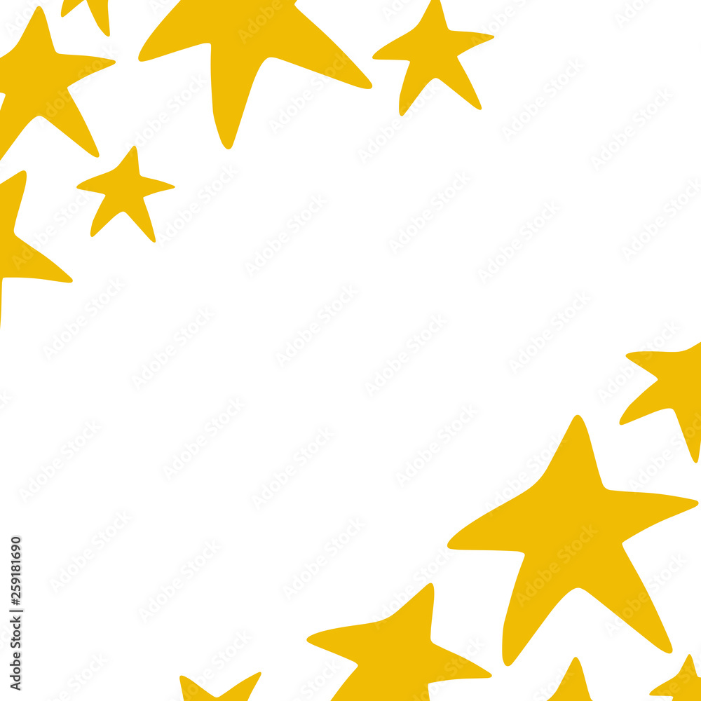 Yellow Star Border Clip Art