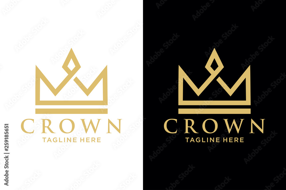 Vintage Crown Logo Template