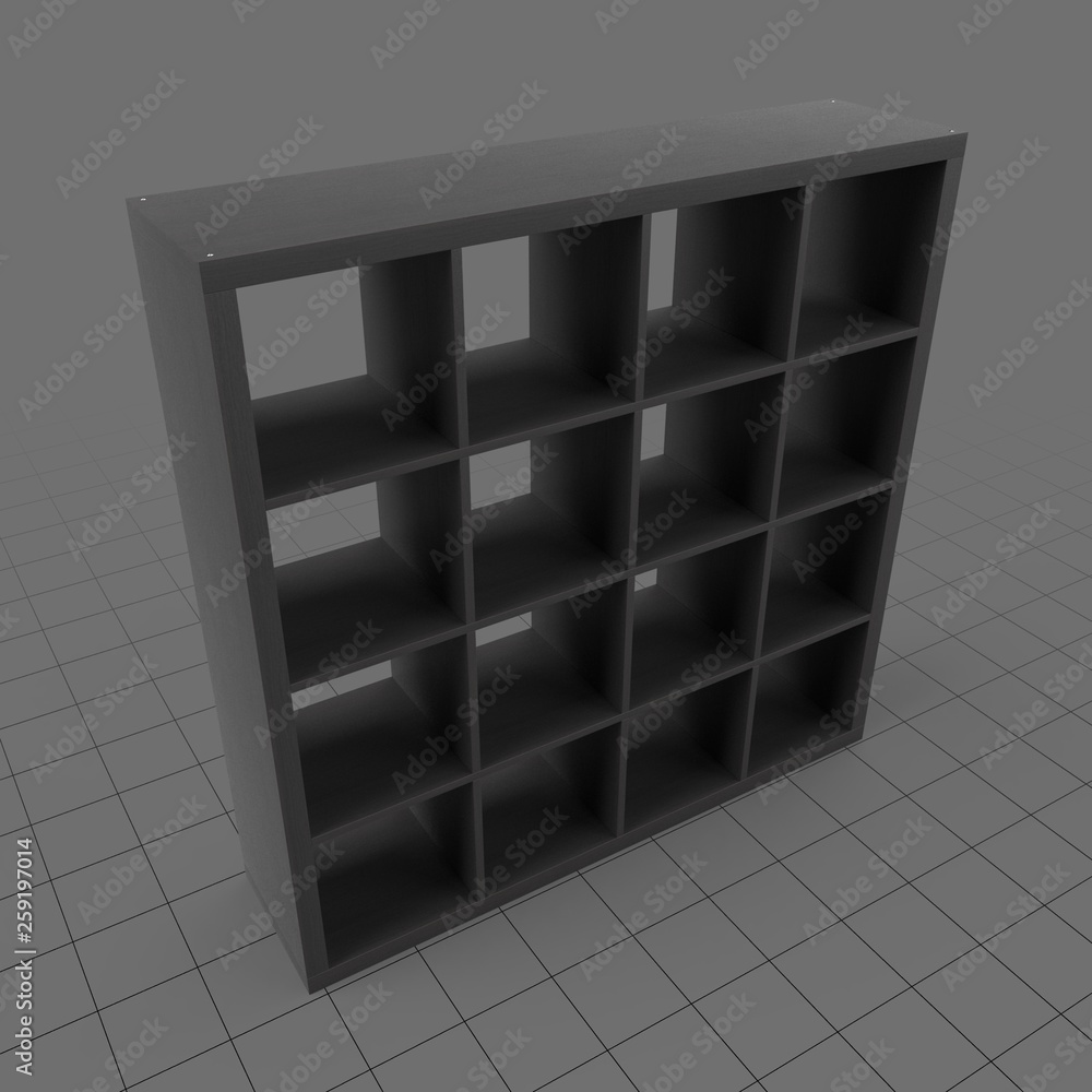 Modern bookcase Stock 3D asset | Adobe Stock