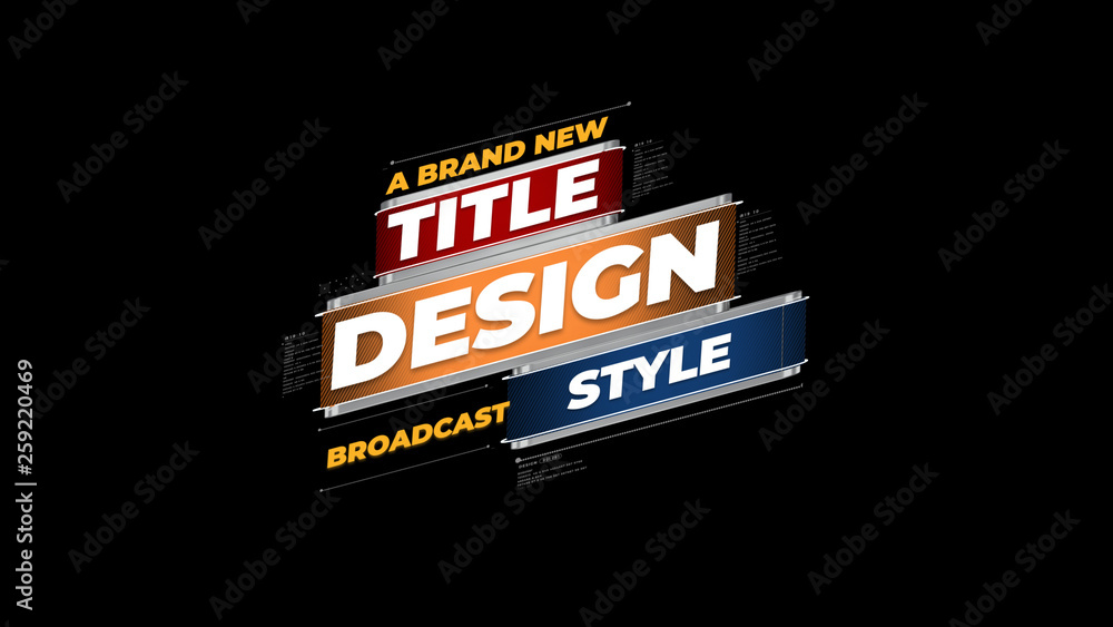 Rotating 3D Title Stock Template | Adobe Stock