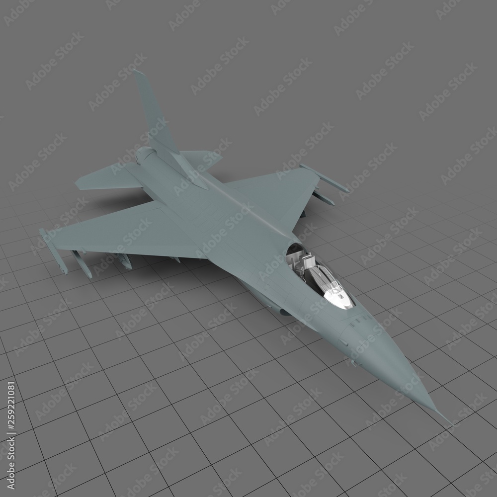 Fighter jet Stock 3D asset | Adobe Stock