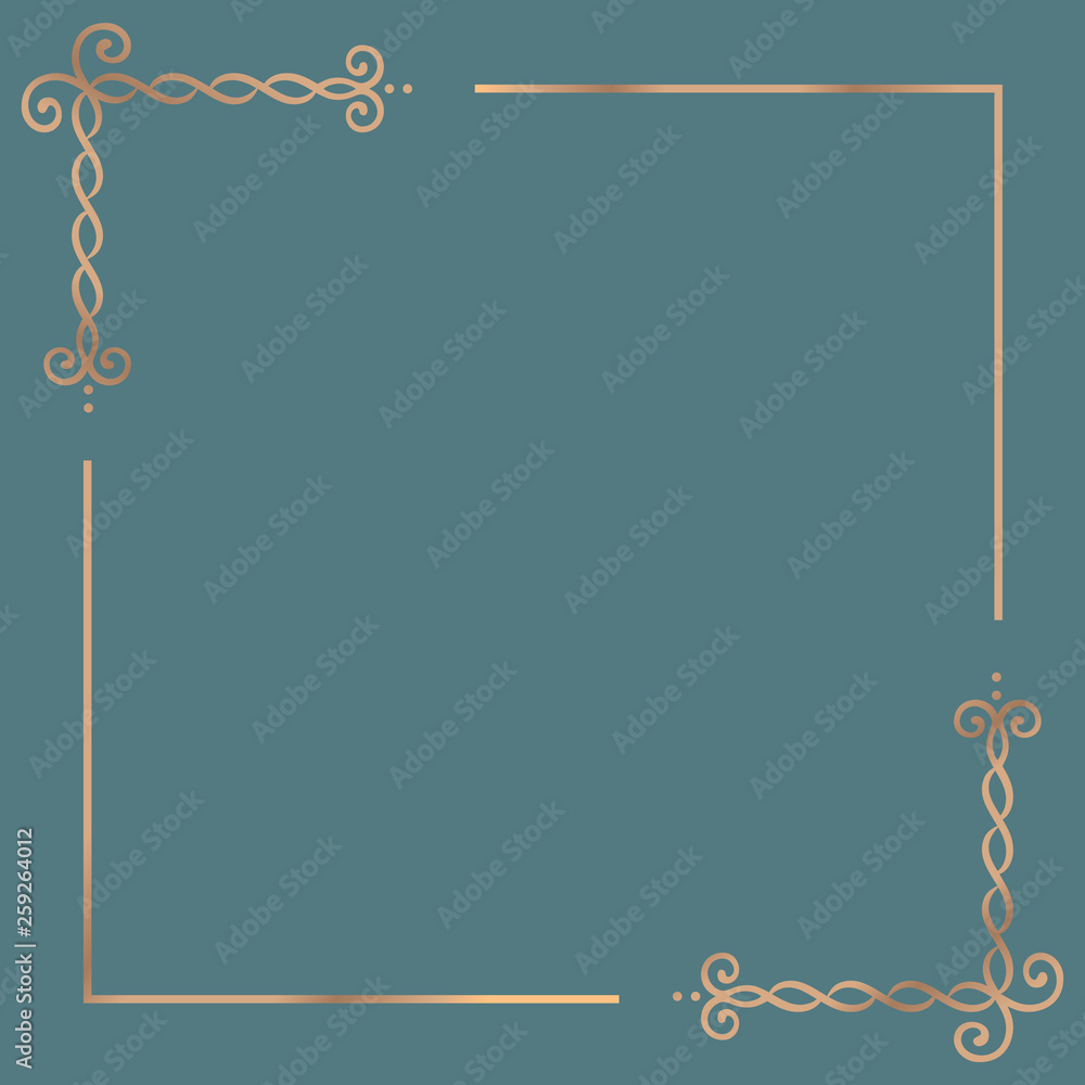 Gold frame background Stock Vector | Adobe Stock