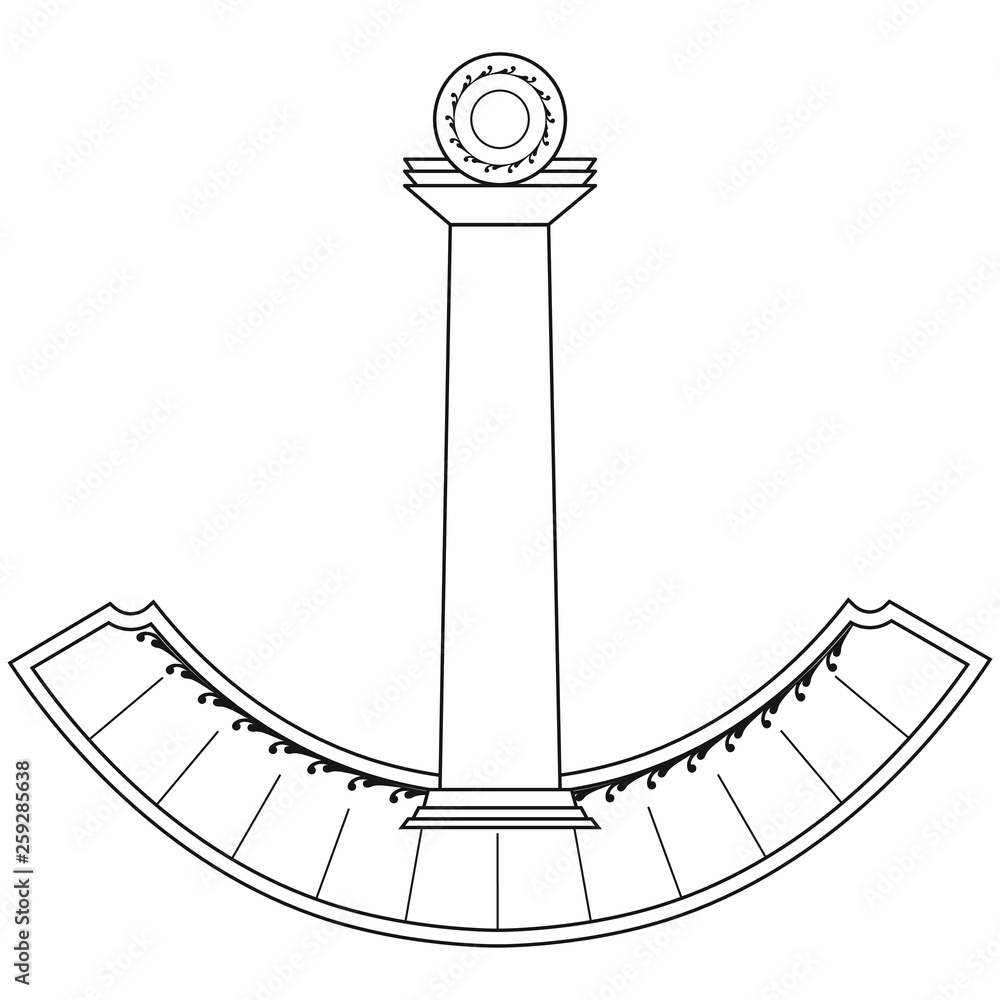 Masonic symbol of Architect, Craft Lodge Officers Collar Jewel Stock ...