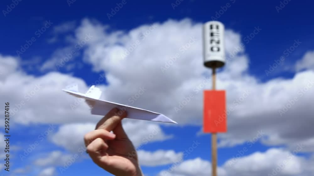 Reno Air Races Paper Plane - Shallow Depth of Field. Paper Airplane is ...