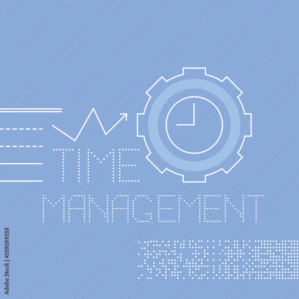 Time management icons. Business backgrounds. Vector illustration ...
