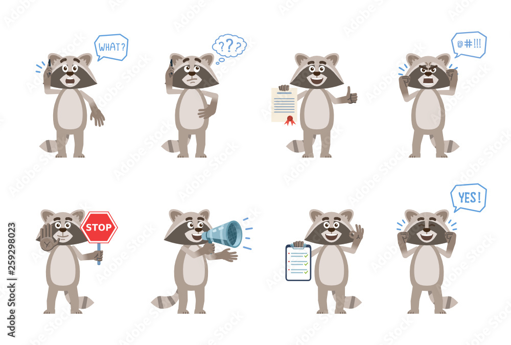 Raccoon Characters
