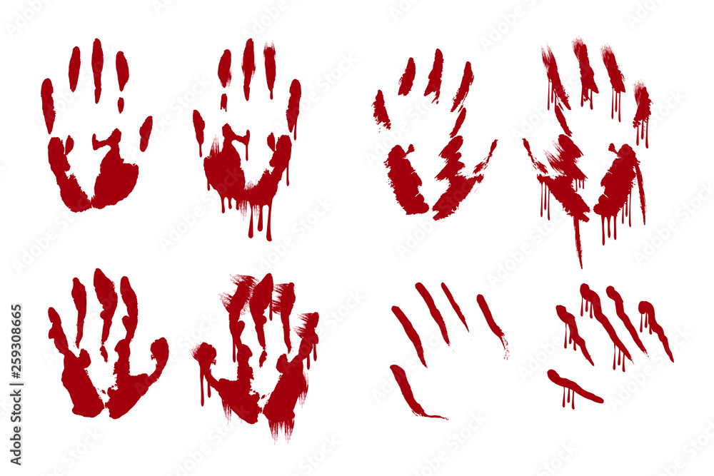 Blood Splatter Hand Background