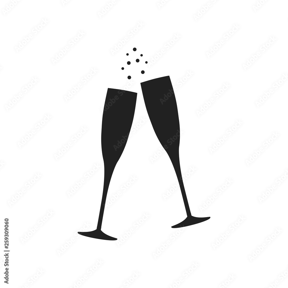 Champagne Glasses Vector
