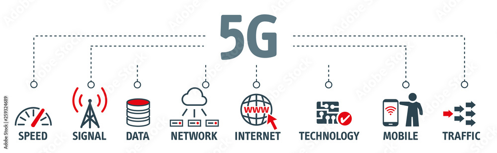 Vetor de 5G technology vector illustration concept do Stock | Adobe Stock