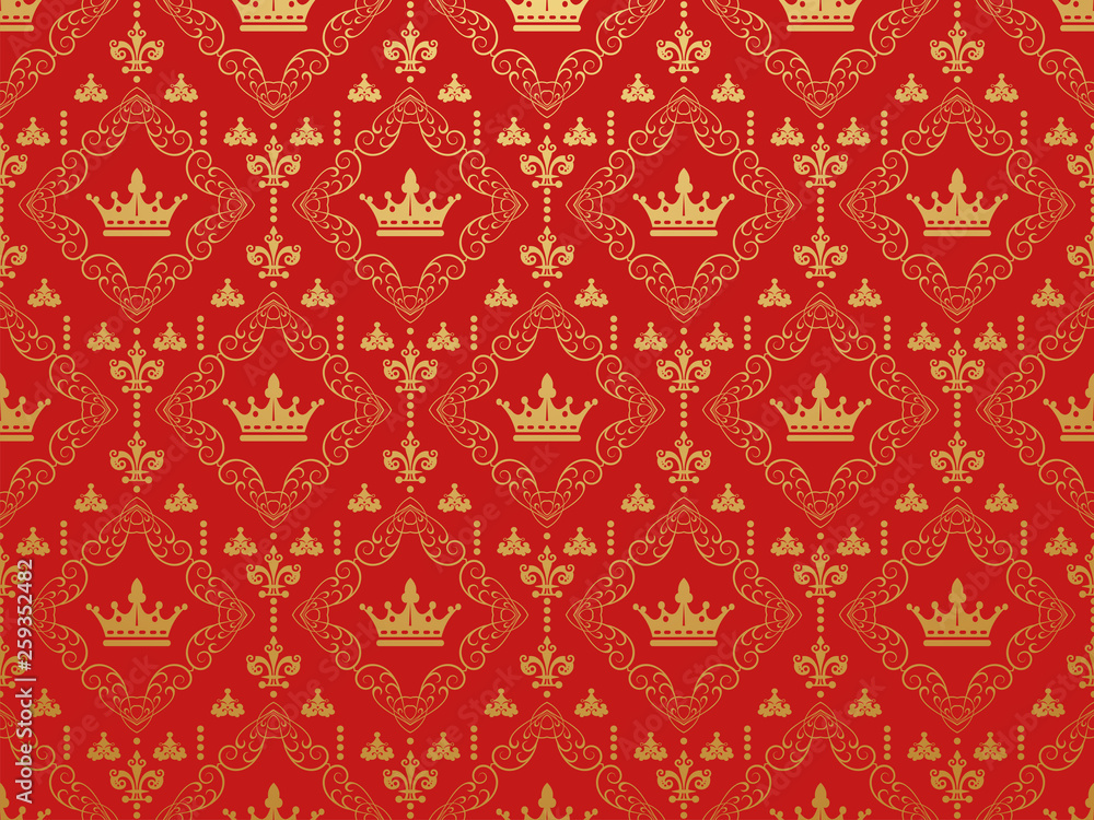 Red Royal background Stock Vector | Adobe Stock