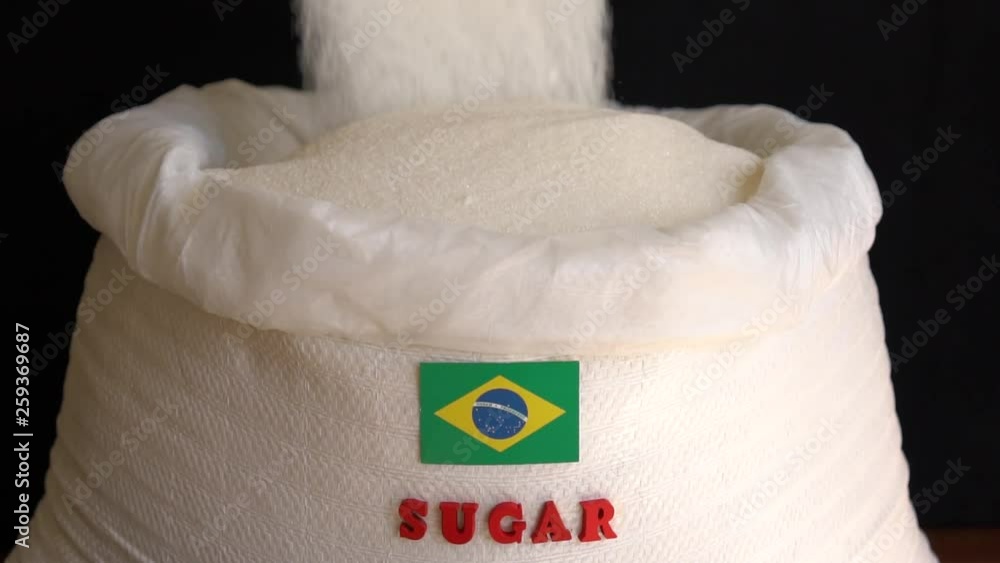 Sugar bag with Brazil flag. Brazilian Sugar Manufacturers and Market ...