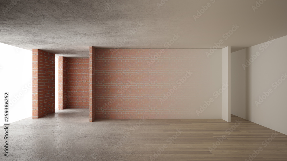 Interior design renovation, before and after, repair and wall painting ...