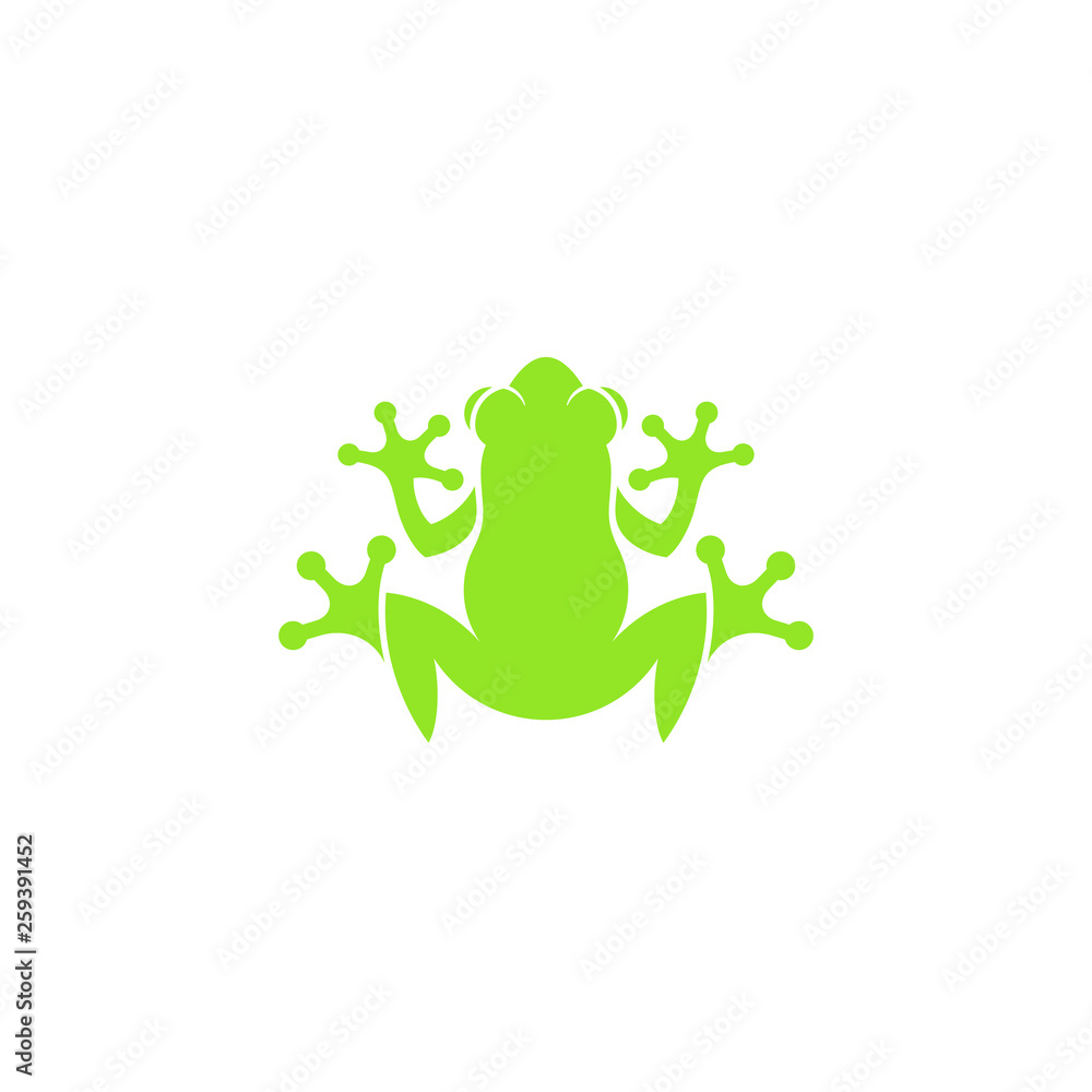 Red eyed tree frog. Isolated icon on white background Stock Vector ...
