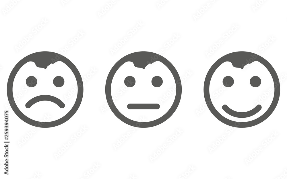 Smile Icon vector eps10. Smiley face sign. Emoji face smiley icon line ...