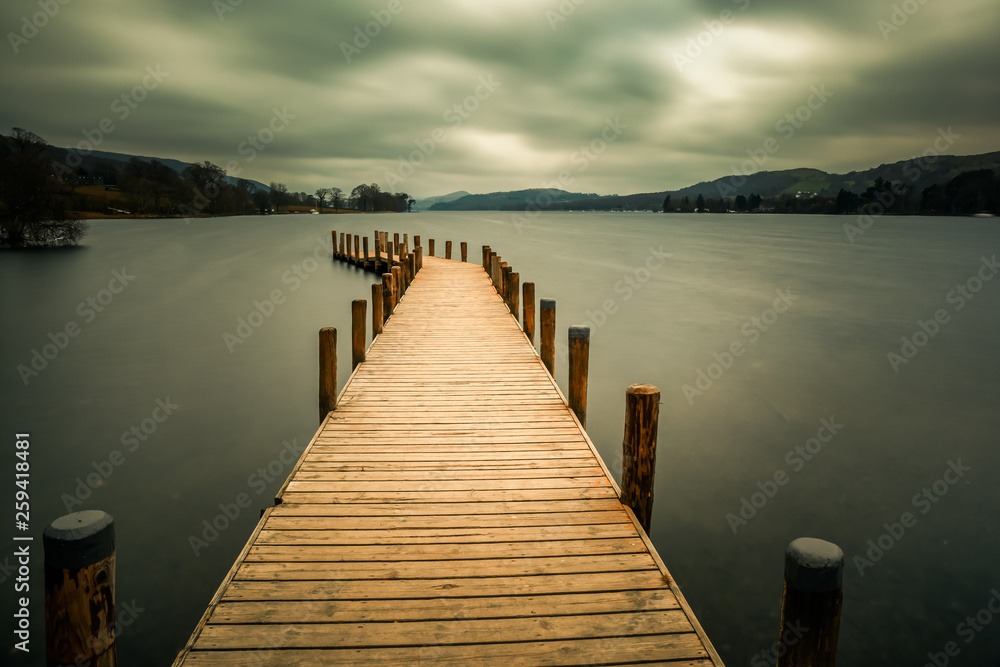 The Monk Coniston car park at the northern tip of Coniston Water is a ...