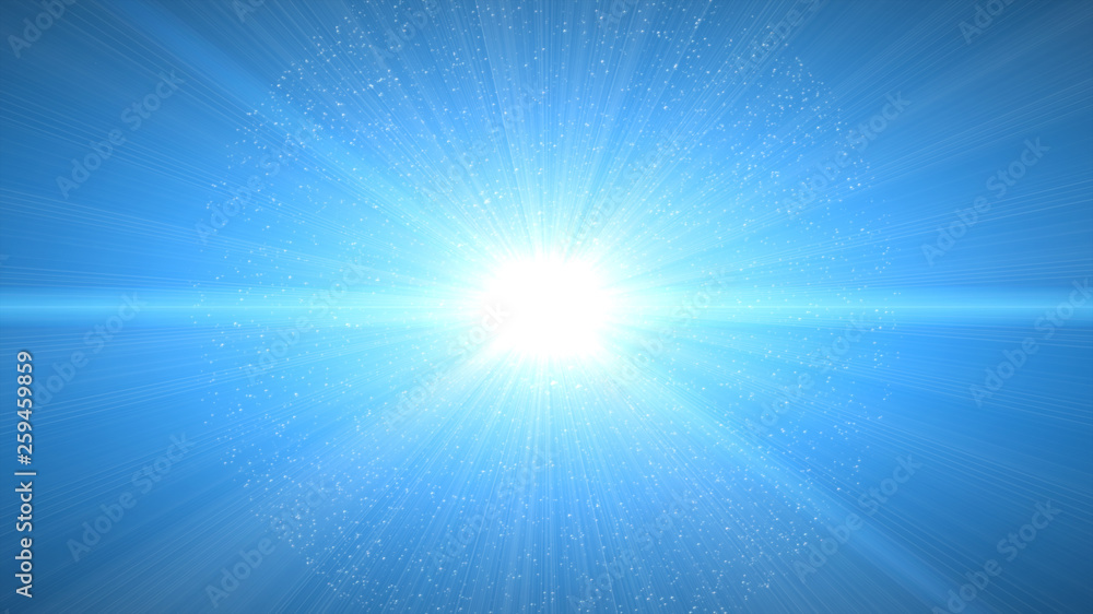 Blue background, digital signatures with beautiful explosion and areas ...