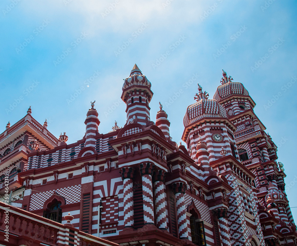Red Mosque in Colombo in Sri Lanka Stock Photo | Adobe Stock