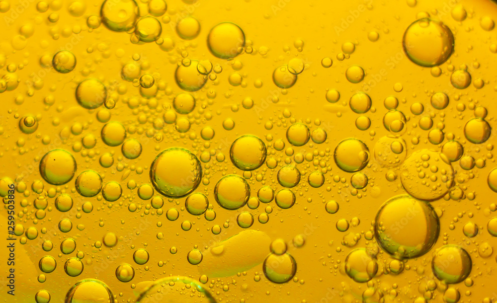sunflower oil bubbles Stock Photo | Adobe Stock