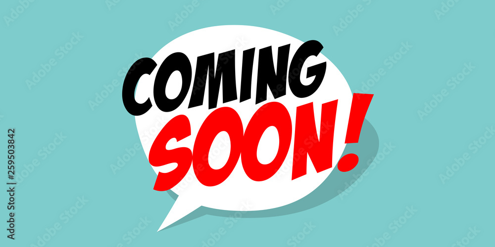 Coming soon Stock Vector | Adobe Stock