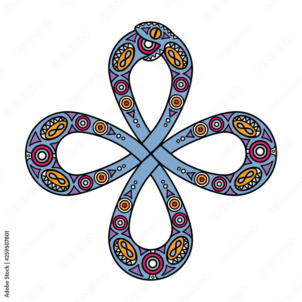 Ouroboros, celtic knot, infinity symbol, snake vector de Stock | Adobe ...