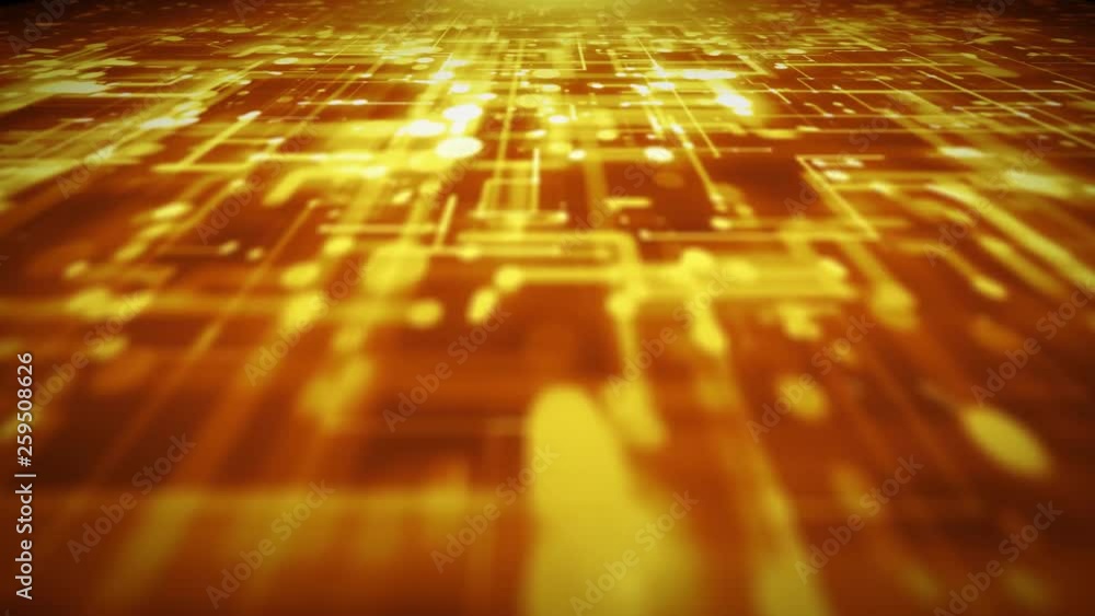 Abstract 3d Digital High Technology Background Loop/ 4k animation of an ...