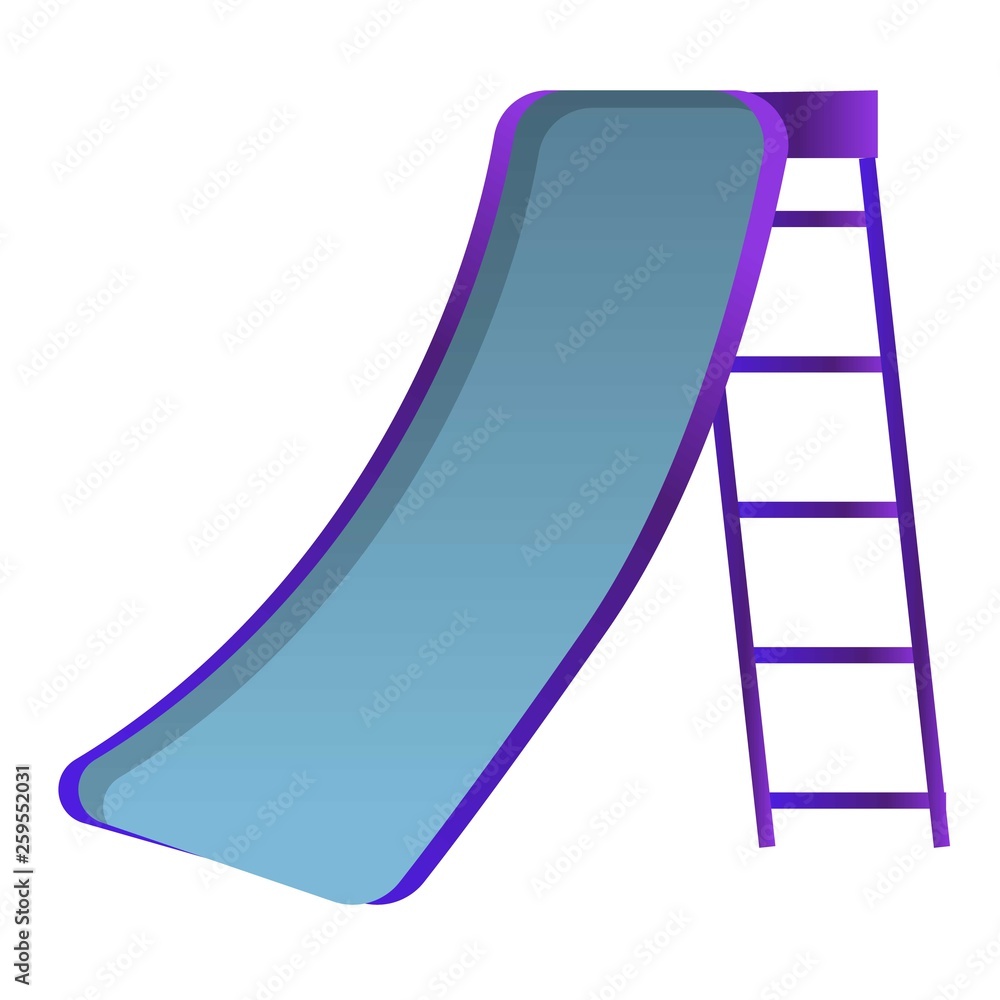 Kid slide icon. Cartoon of kid slide vector icon for web design ...