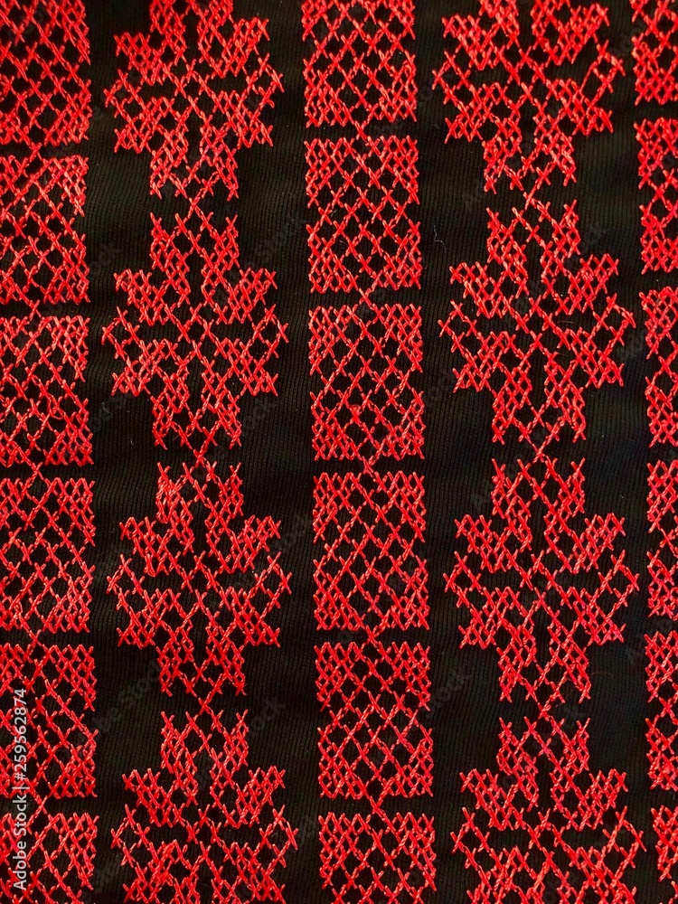 Palestinian traditional embroidery design Stock Photo | Adobe Stock