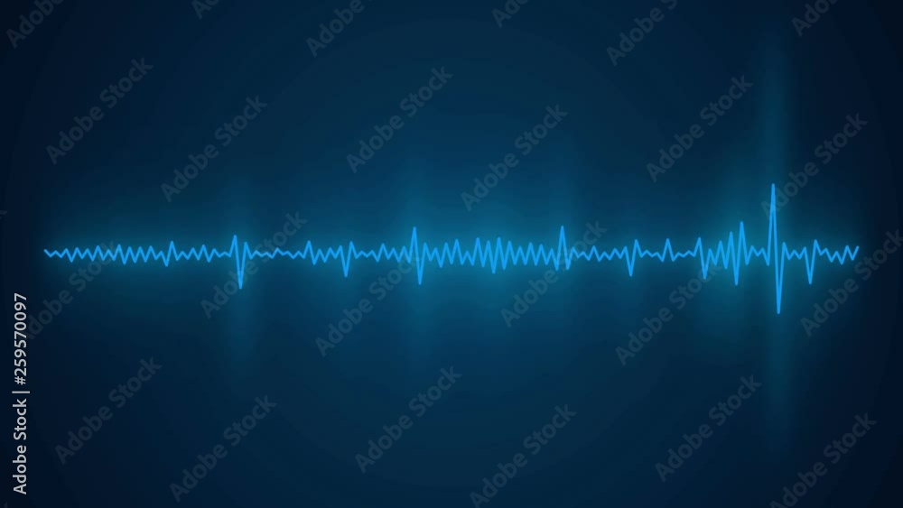Video animation of an audio spectrum - motion background - seamless ...