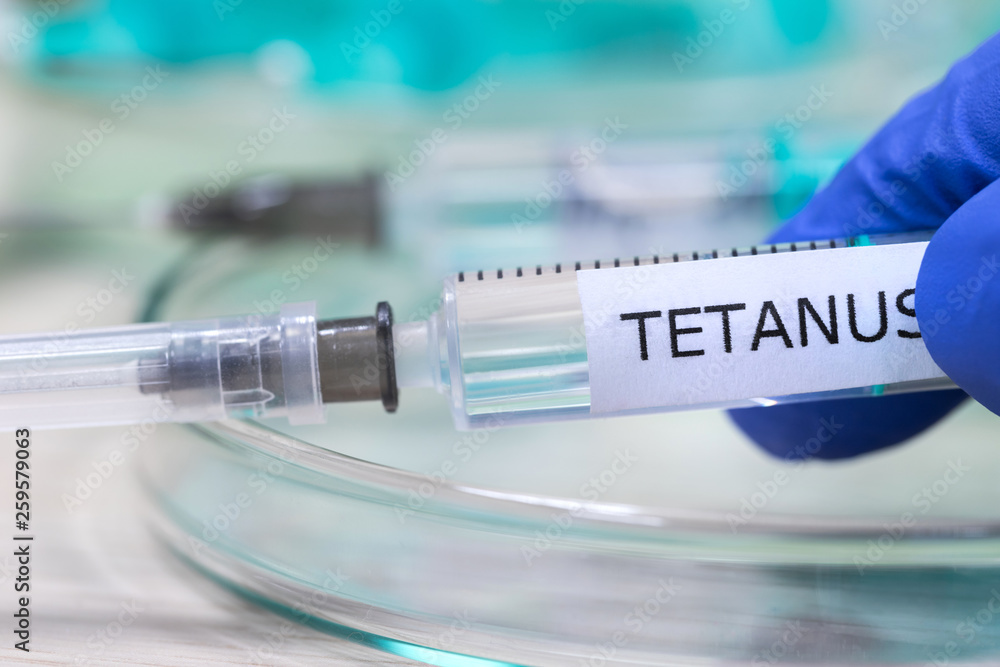 tetanus vaccination syringe background Stock Photo | Adobe Stock