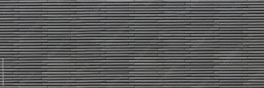 horizontal dark gray modern brick wall for pattern and background Stock ...