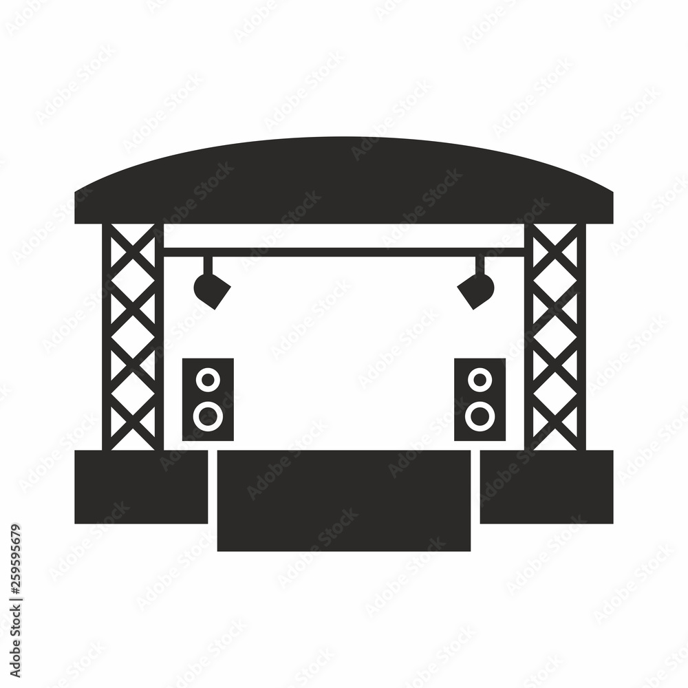 Vetor de Concert stage icon do Stock | Adobe Stock