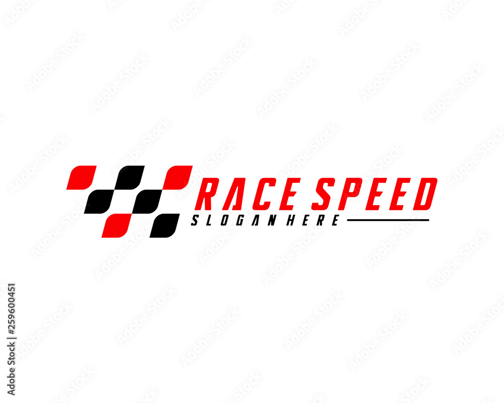 Race flag Design Concepts Icon. Speed Flag Simple Design Illustration ...