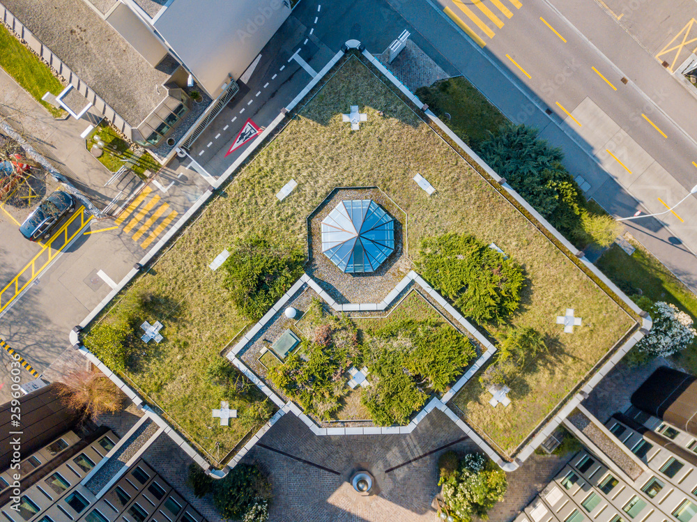 Roofs Aerial View
