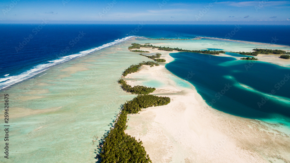 Aerial view of Palmyra Atoll National Wildlife Refuge Stock Photo ...