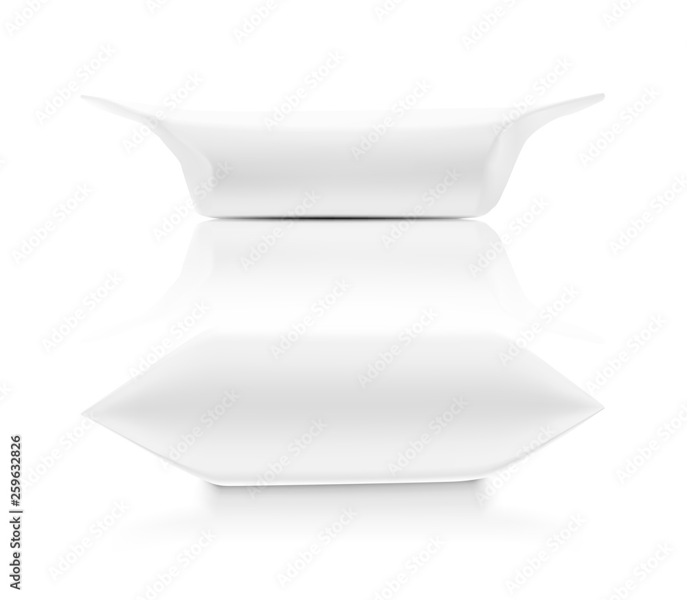Wrapped candy mockup. Front and rear view. Vector illustration isolated ...